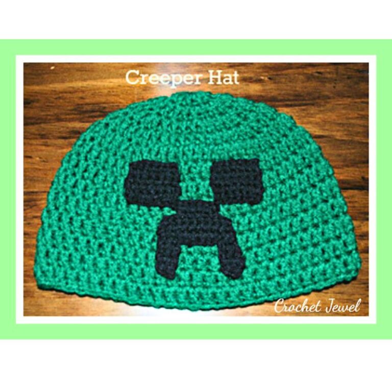 Crochet a Gaming Minecraft Hat: Step-by-Step Guide - Amys DIY Frugal Life