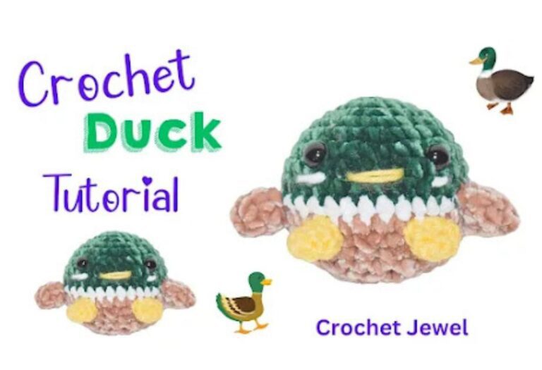 Learn How to Crochet an Adorable Duck Amigurumi - Amys DIY Frugal Life