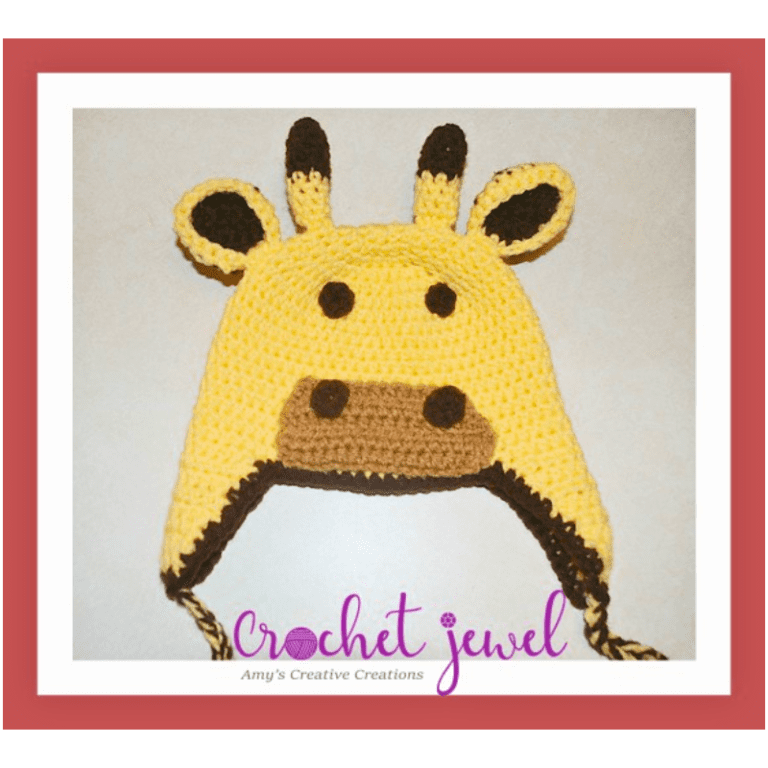 How to Crochet an Adorable Giraffe Hat Pattern - Amys DIY Frugal Life