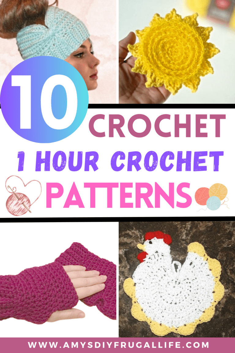 Quick and Easy Crochet Projects in Just 1 Hour - Amys DIY Frugal Life