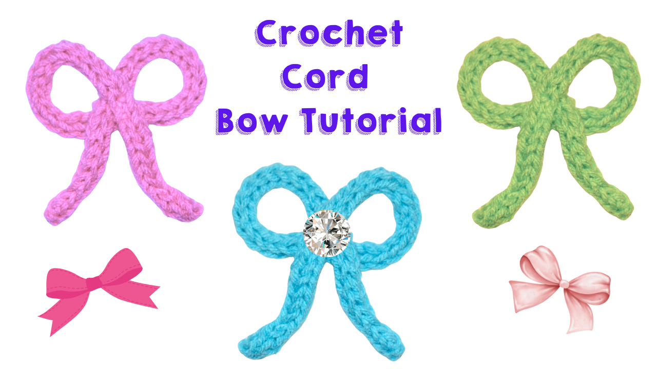 Create a Stylish Crochet Cord Bow: Easy Tutorial - Amys DIY Frugal Life