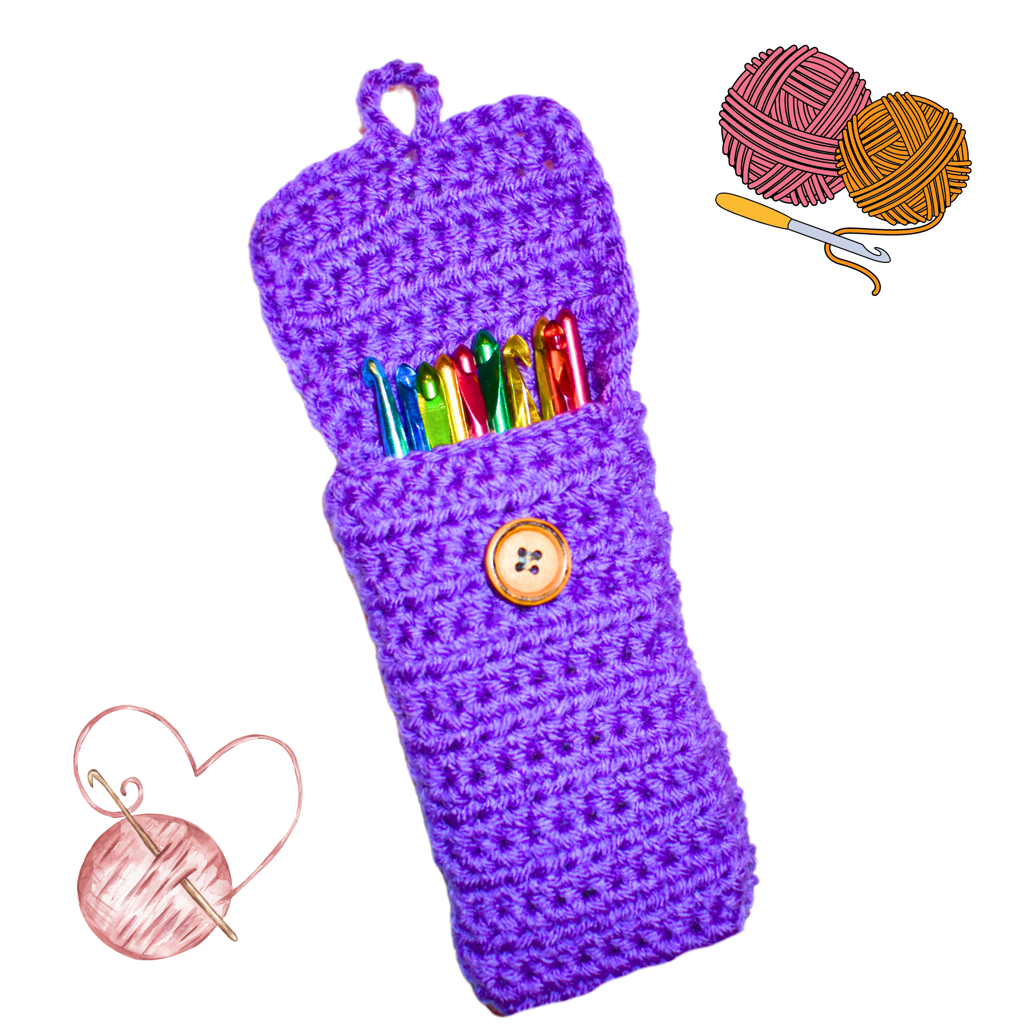 Crochet Your Own Hook Pouch: A Step-by-Step Guide - Amys DIY Frugal Life