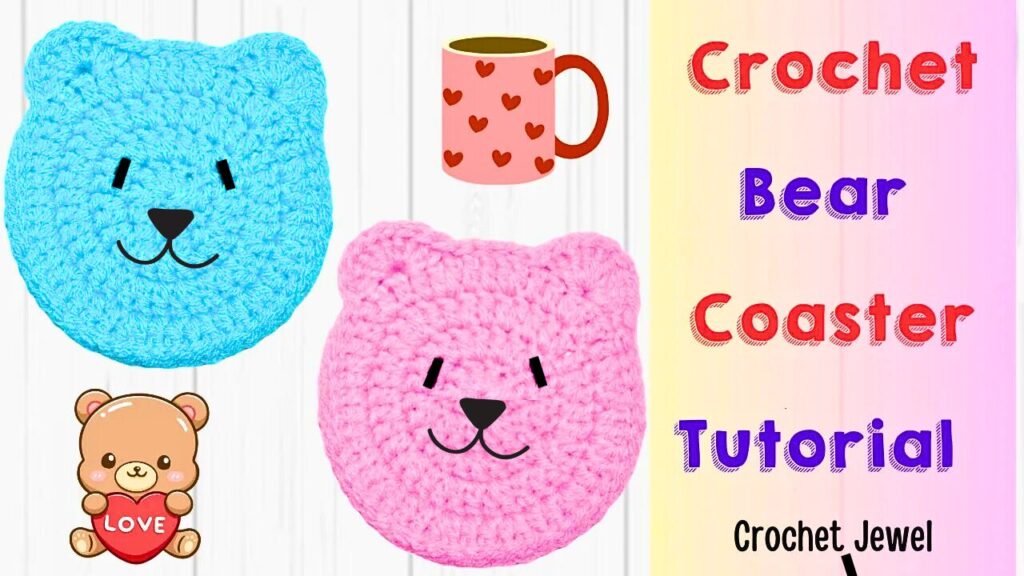 Easy Crochet Bear Coaster: Perfect for Beginners! - Amys DIY Frugal Life