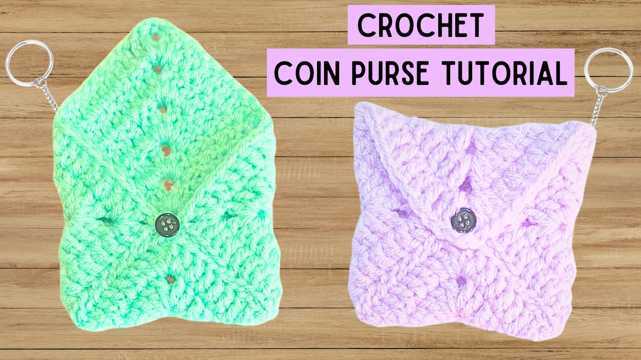 Crochet Small Purse Tutorial for Beginners Guide - Amys DIY Frugal Life