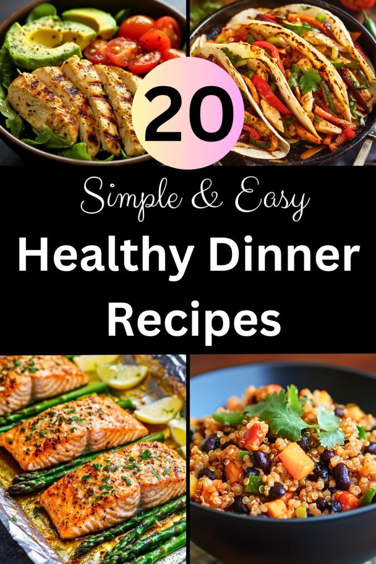 20 Easy and Healthy Dinner Recipes - Amys DIY Frugal Life