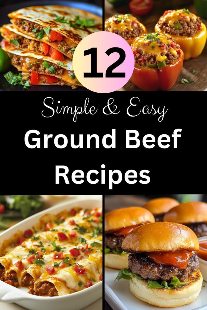 12 Easy Ground Beef Recipes With 1 Pound of Meat - Amys DIY Frugal Life