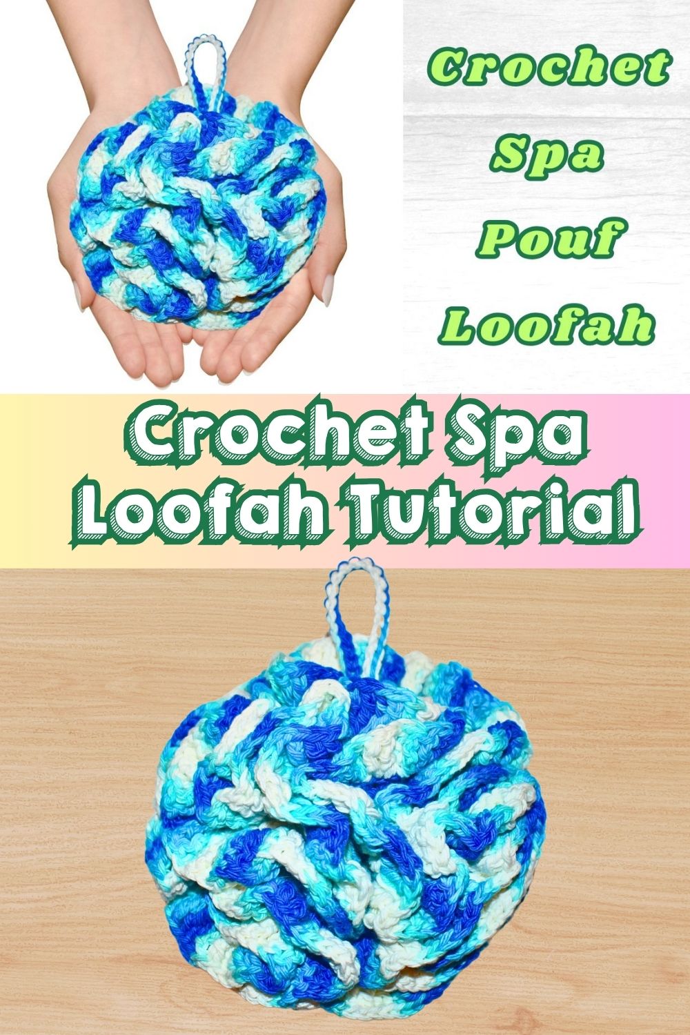 How to Crochet the Best and Easy Soft Bath Loofah - Amys DIY Frugal Life