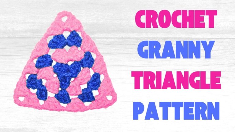 The Ultimate Granny Triangle Crochet Pattern - Amys DIY Frugal Life