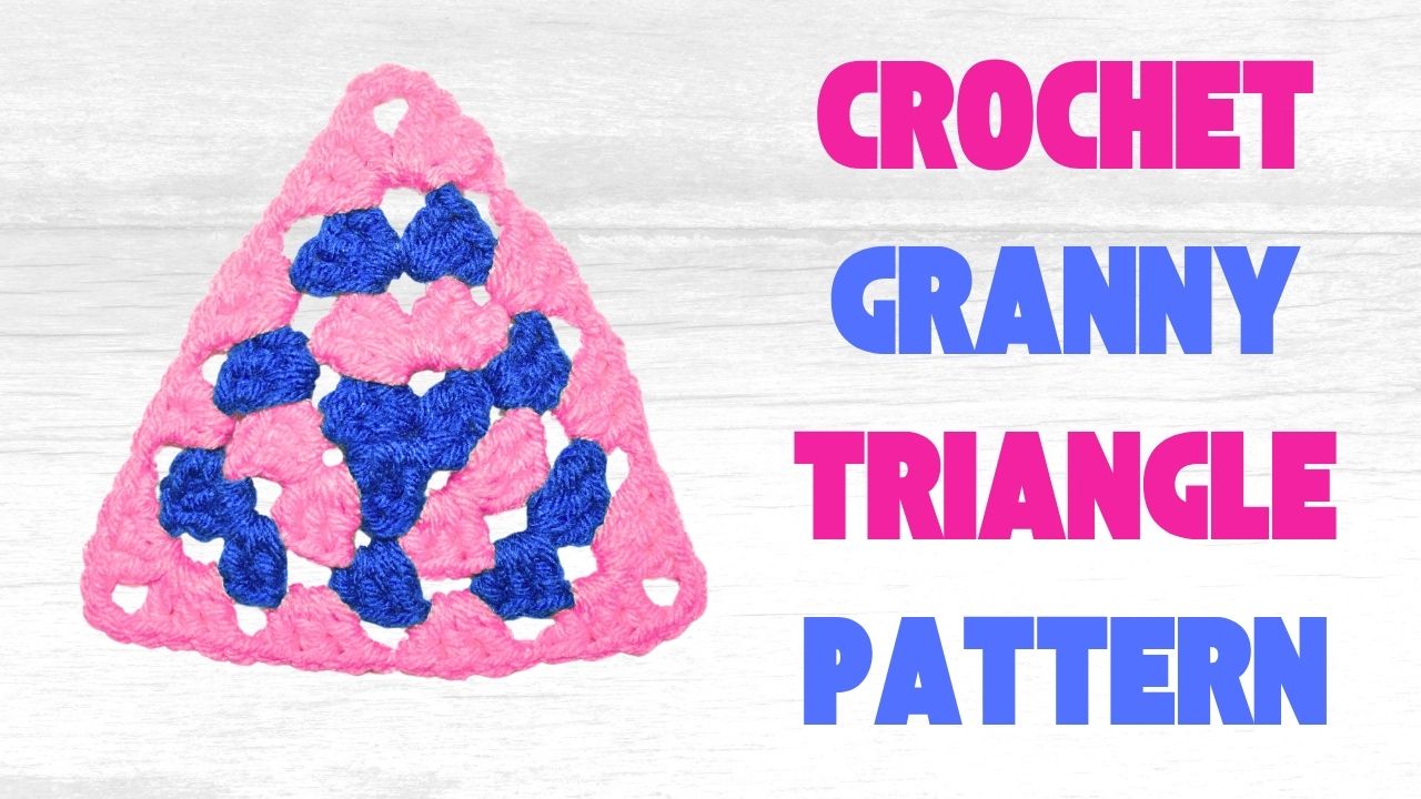 The Ultimate Granny Triangle Crochet Pattern - Amys DIY Frugal Life